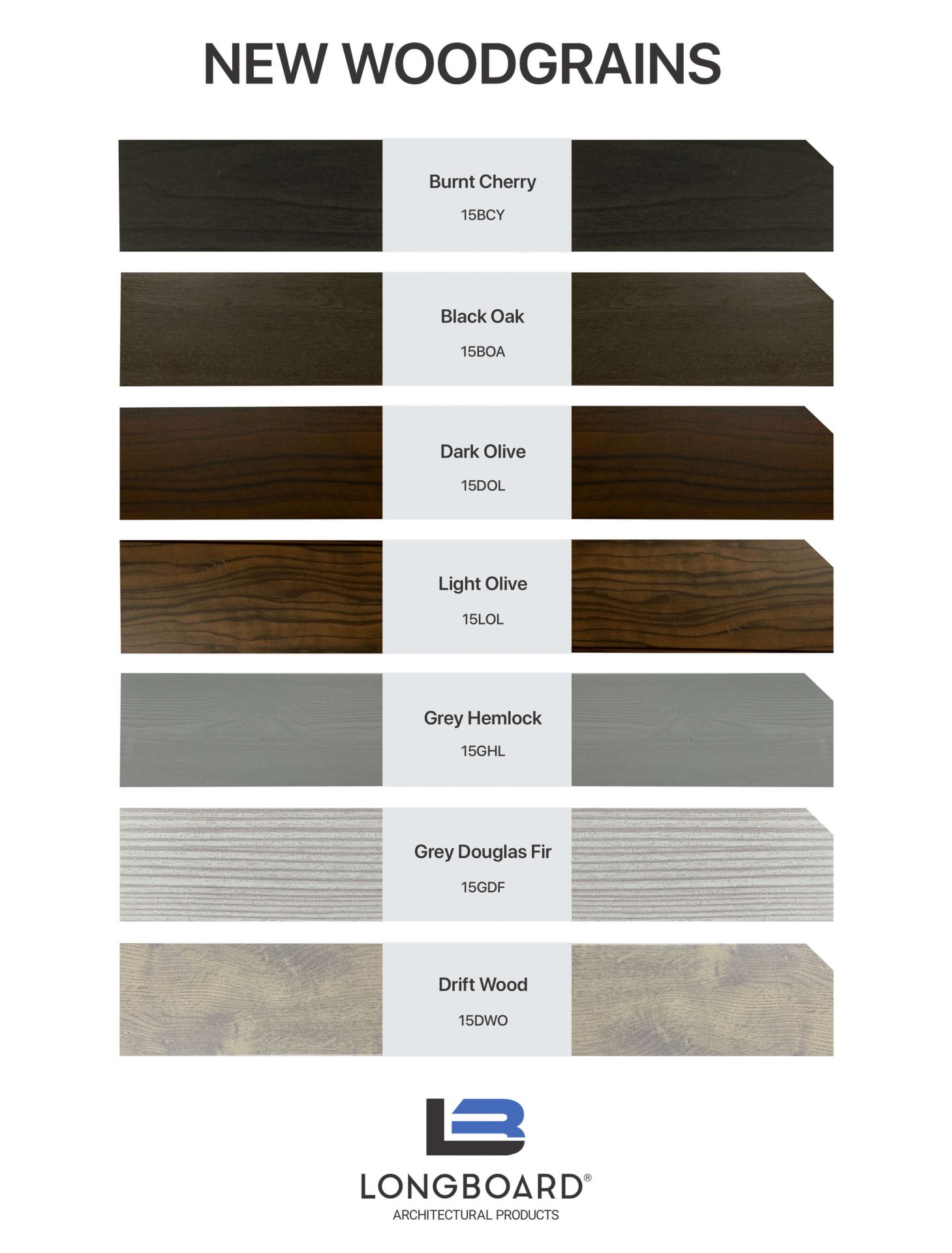 Introducing New Grey & Darker Tone Woodgrain Finishes