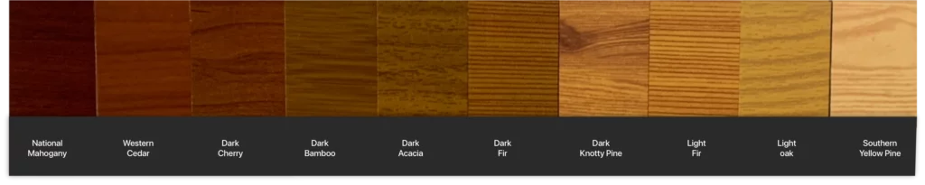 Color Bar: Woodgrains #1 - Samples